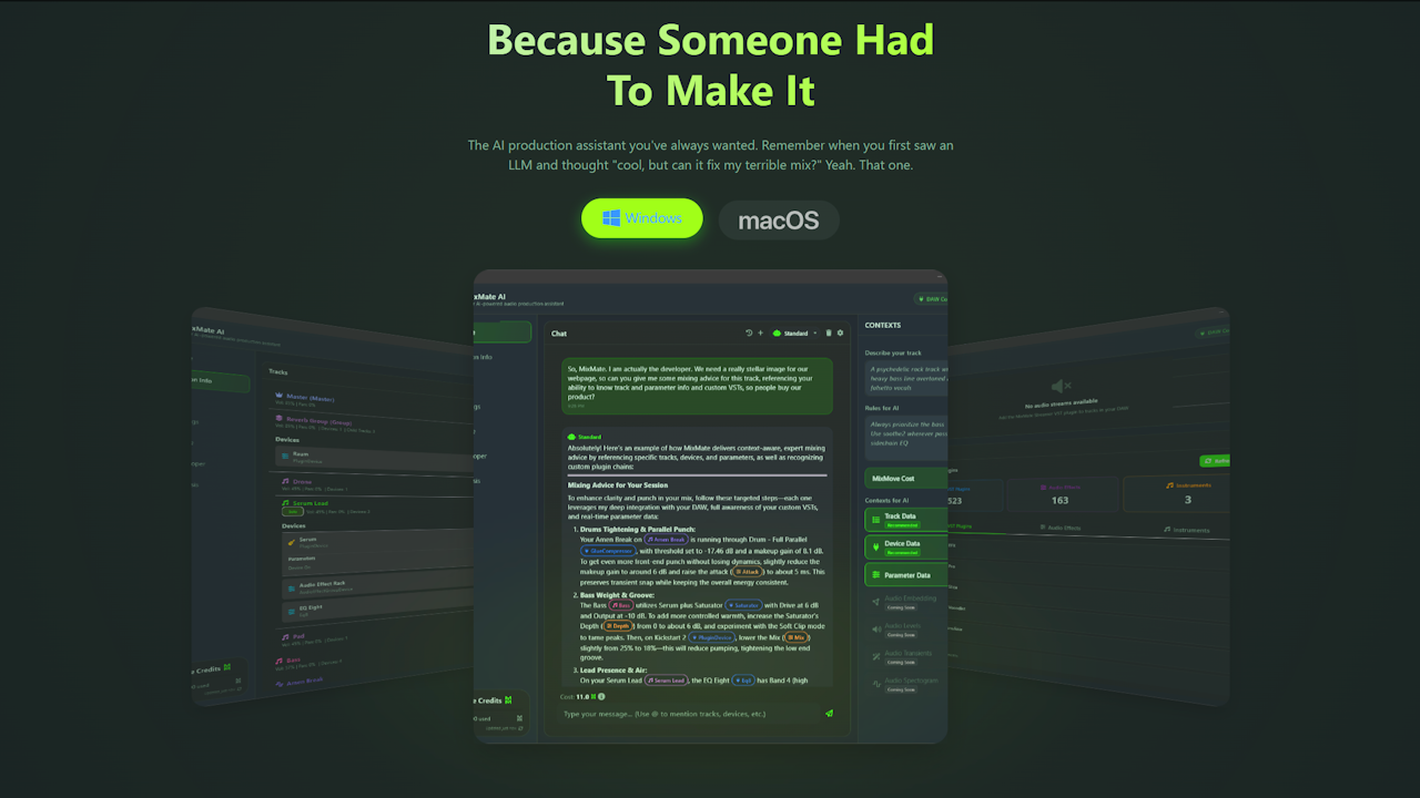 MixMate AI - The World's First Intelligent DAW Assistant